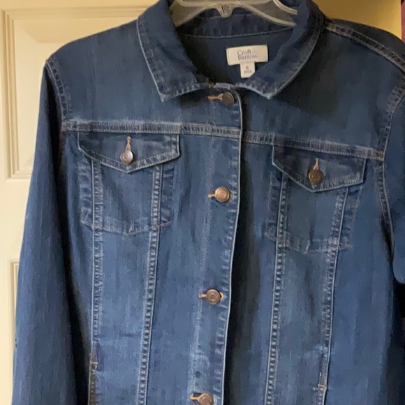 croft & barrow | Jackets & Coats | Nwt Croft And Barrow Jean Jacket ...